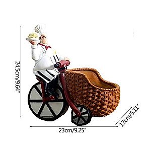 n/a European Chef Wine Rack Resin Crafts Western Restaurant Home Decorations Ornaments Kitchen Wine Cabinet Window