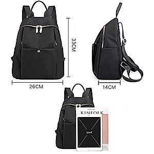 MUKJHOI Women Backpack Purse Waterproof Lightweight Fashion Casual Travel Ladies Shoulder Bag Daypack-Blue