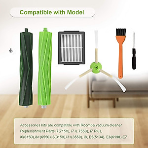 Replacement Parts for iRobot Roomba j7 j7+/Plus i7 i7+ i3 i3+ i4 i4+ i6 i6+ i8 i8+ E5 E6 E7 Vacuum Cleaner (27 Pack)