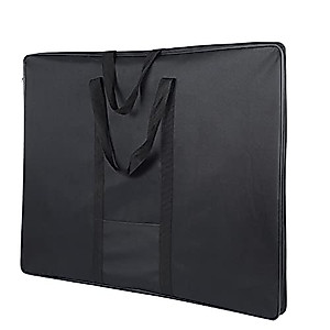 JJRING Art Portfolio Case, Wire Framed Nylon Portfolio Tote, Art Storage Bag in 37 Inches by 28 Inches, Great Art Carrying Bag for Artworks, Posters, Drawings, Prints(Black)