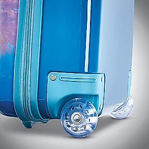 AMERICAN TOURISTER Disney Hardside Luggage with Spinner Wheels, Frozen, 2-Piece Set (18/20), Light Blue
