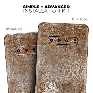 DesignSkinz Distressed Silver Texture v10 Protective Vinyl Decal Wrap Skin Cover Compatible with The Samsung Galaxy S20 (Screen Trim & Back Glass Skin)