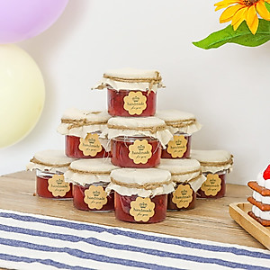 ComSaf Mini Mason Jars 4oz - 8 Pack, Regular Mouth Mason Jar with Lids and Seal Bands, Small Glass Canning Jar for Spice, Jam, Honey, Jelly, Dessert, Shower Wedding Favors, DIY Candles Decor