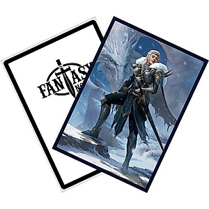 Fantasy North - Nala Tolbryth - Dragon Knight (Dormyr) - 100 Smooth Matte TCG Trading Card Sleeves - Fits Magic MTG Commander Pokemon and Other Card Games - Playing Card Sleeves