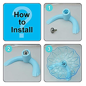 WishLotus Hamster Flying Saucer, Hamster Running Wheel Transparent Plastic Exercise Running Spinner Sports Wheel for Small Pet Like Hamster, Guinea Pig, Gerbils, Chinchillas (Blue)