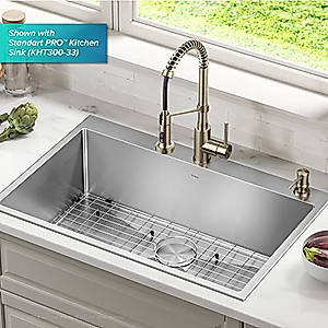 KRAUS Kitchen Soap and Lotion Dispenser in Spot Free Antique Champagne Bronze, KSD-54SFACB