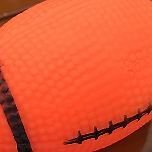 Shuohu Pet Puppy Chew Bite Rugby Ball Squeaker Squeaky Training Sound Toy Dog Gift - Random Color