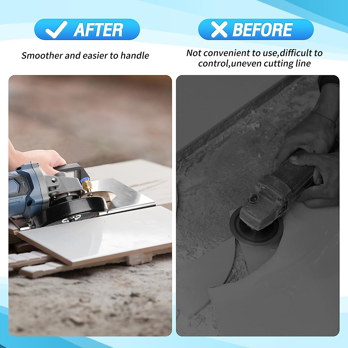 Angle Grinder Stand for 100-Type Angle Grinders, Dmyond 45° Angle Grinder Tool, Angle Grinder Stand Grinder Holder for Cutting Ceramic Stone Chamfering with gloves and a 1m hose