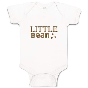 Custom Personalized Boy & Girl Baby Bodysuit Little Bean A Funny Cotton Baby Clothes White Design Only Newborn