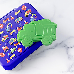 Simple Modern Character Shaped Ice Pack for Lunch Box | Slim, Reusable, Freezer Safe Icepack for Kids Bento Box, Lunch Bags, or Lunchbox | 4 Pack | Construction Truck