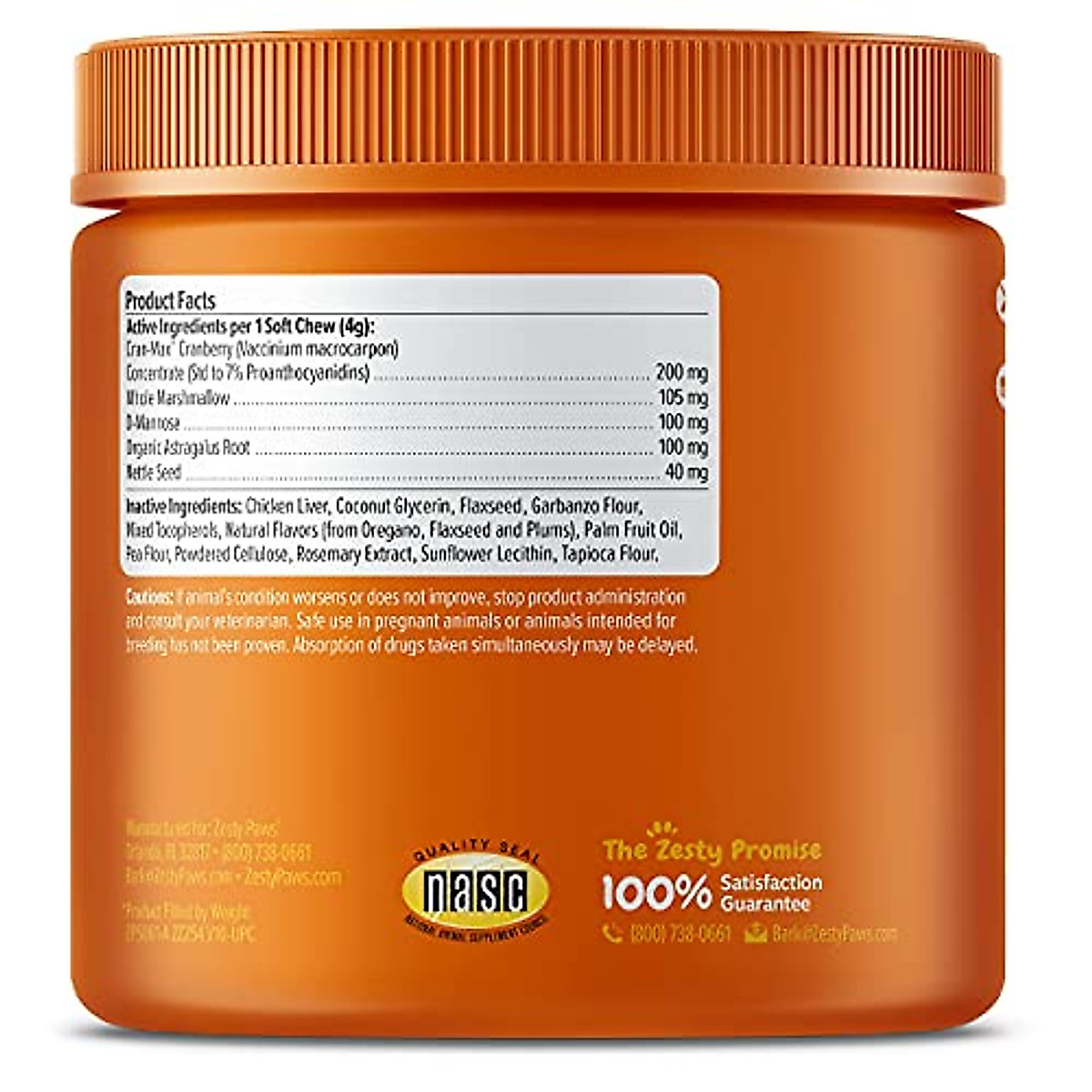 Zesty Paws Cranberry for Dogs - UT Incontinence Support + Immune Health Dog Antioxidant - Urinary Tract UTI & Kidney + Bladder Support - D-Mannose + Organic Marshmallow & Licorice - 90 Chew Treats