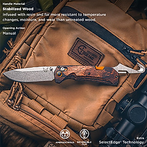 Benchmade - Grizzly Creek 15062 EDC Knife with Wood Handle (15062)