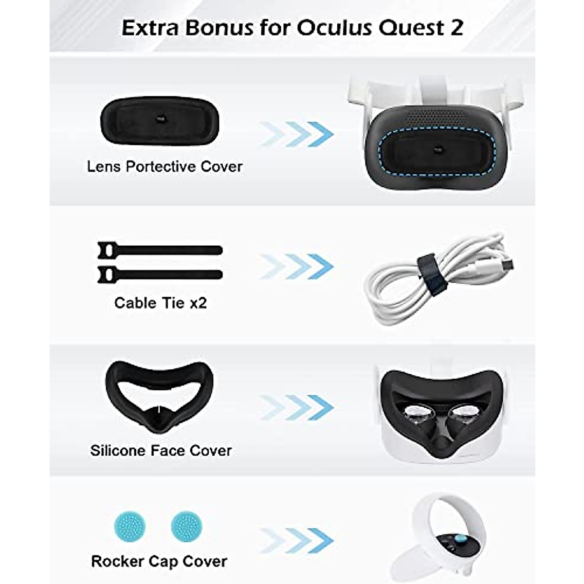 TOENNESEN Hard Carrying Case Compatible with Meta/Oculus Quest 2 VR Headset with Official Elite Battery Strap and Touch Controllers Accessories, Lightweight for Travel and Home Storage(Grey)