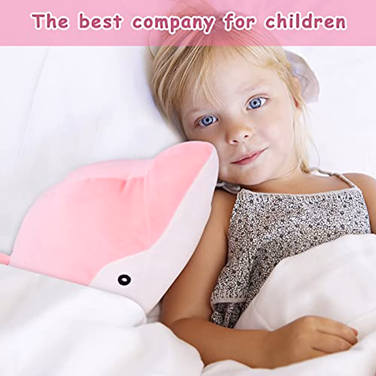 Dolphin Stuffed Animal Plush Toys Soft Lovely Hugging Pillow Stuff Dolls Plushes for Children Girls Sleeping Cushion Gift Room Decor