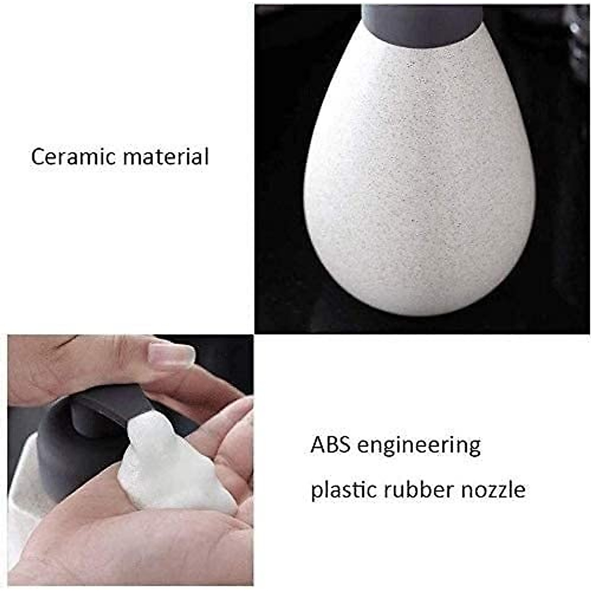 Soap Dispenser Soap Dispenser Bathroom Accessories Hotel Decor,Hand sanitizer Bottle Lotion Dispenser Pump Foaming Hand Ceramics Soap Bottles