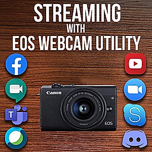 Canon EOS M200 Compact Mirrorless Digital Vlogging Camera with EF-M 15-45mm Lens, Vertical 4K Video Support, 3.0-inch Touch Panel LCD, Built-in Wi-Fi, and Bluetooth Technology, Black