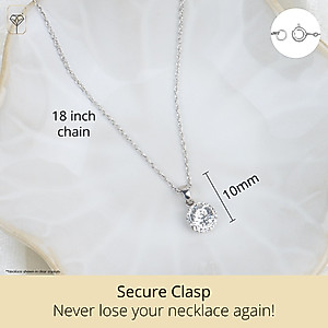 MAX + STONE Sterling Silver Crystal Halo Pendant Necklace, Black, 18"