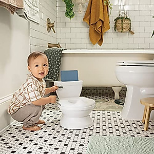 Summer by Ingenuity My Size Potty Pro in White, Infant Potty Training Toilet, Lifelike Flushing Sound, for Ages 18 Months, Up to 50 Pounds