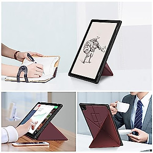 Tablet PC Case Compatible with Samsung Galaxy Tab A8 2021 SM-X200 Tablet Case,Slim Stand PC Hard Back Shell Protective Smart Cover Case,Multi-Viewing Angles Folio Case Cover Auto Sleep/Wake Protective