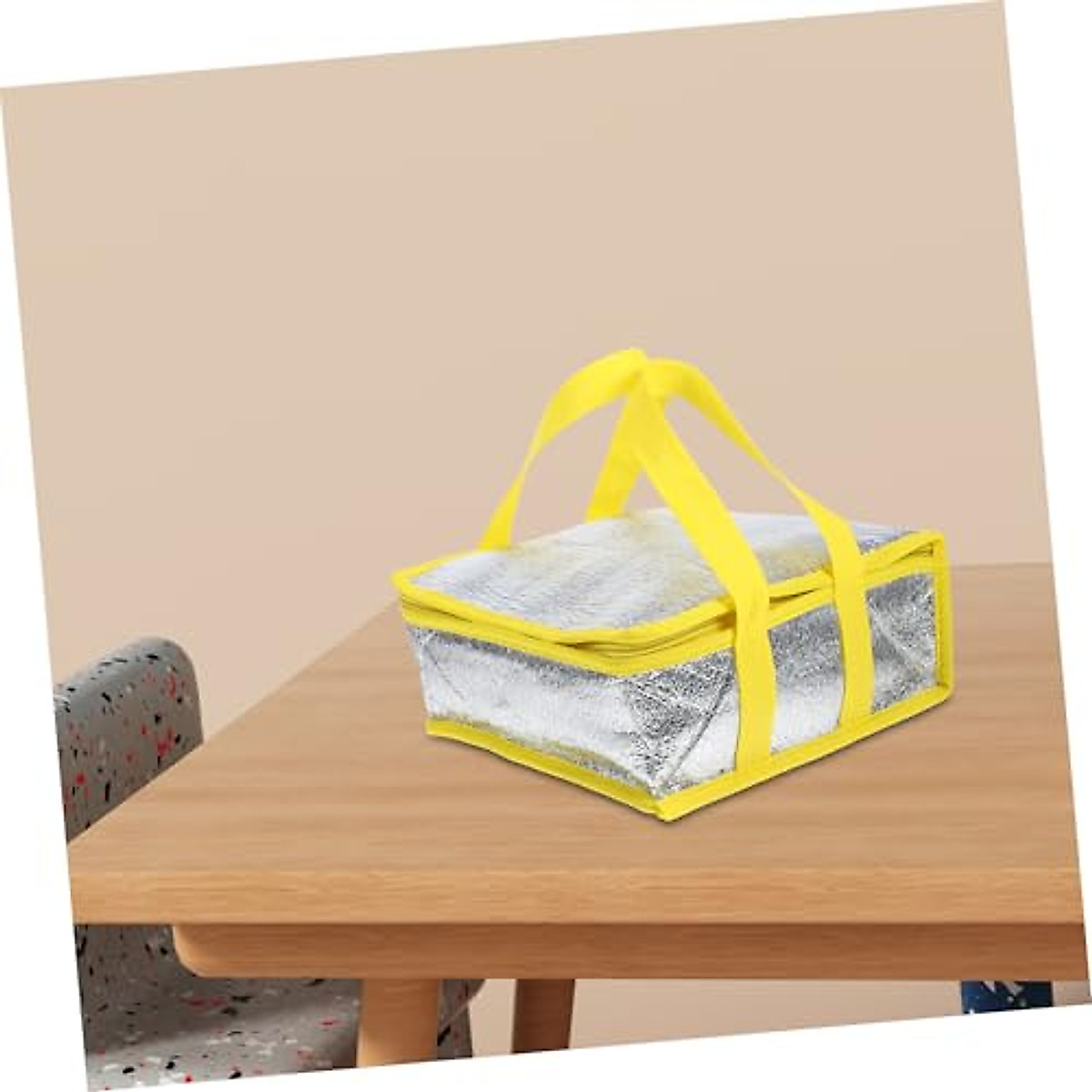 10pcs Pizza Cooler Bag Insulated Bag Pizza Bags for Large Insulated Cooler Bag Insulated Cake Carrier Insulated Pizza Bag Cake Insulation Bag Pizza Tray Bag Plastic Yellow OSOLADY