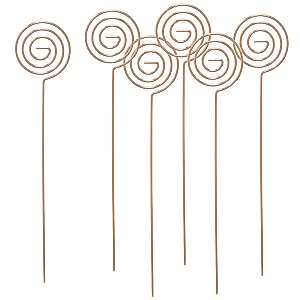 Darice, David Tutera, 6 Piece, Circle Copper Card Holder Pick