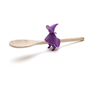 Vino Spooky Bat 2-in-1 Wine & Beer Opener and Agatha Kitchen Spoon Rest by OTOTO - Bundle of 2 Fun Kitchen Gadgets