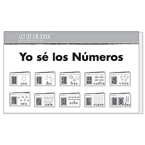 Learning Without Tears Spanish I Know My Numbers- Get Set for School Series, Pre-K, Math, Counting, Number Concepts, Recognition, Formation- Centers, Whole-Class, and Individual- for School or Home