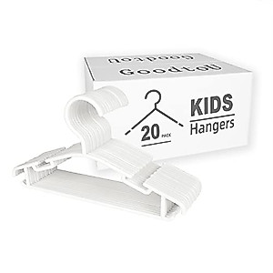 Baby Hangers for Closet - Kids Hangers - Toddler Hangers Childrens Hangers Kids Coat Hangers White (20 Pack)