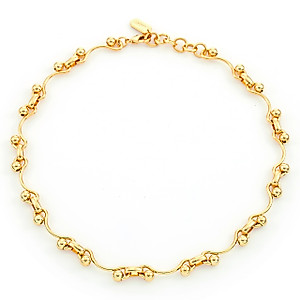 C.Paravano Necklaces for Women Simple gold necklace 18K Gold Plated Chain Necklace Necklace for friend Gold 18K Gold Plated Chain Necklace Necklace for Wedding