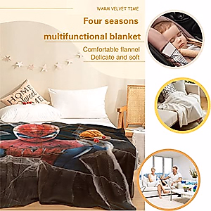 Cartoon Super Soft Plush Blankets Couch Sofa Fuzzy Warm Cozy Flannel Lightweight Throw Blanket for Adults Man Woman （Multi-Size Thickening）