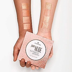 essence | Pure Nude Sunlighter Palette | 4 Breathtaking Highlighter Shades | Vegan | Paraben Free | Cruelty Free