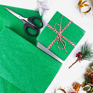 FEPITO 100 Sheets Green Christmas Tissue Paper Gift Wrapping for Xmas Wrapping Presents, Crafts(14 x 20 Inch)