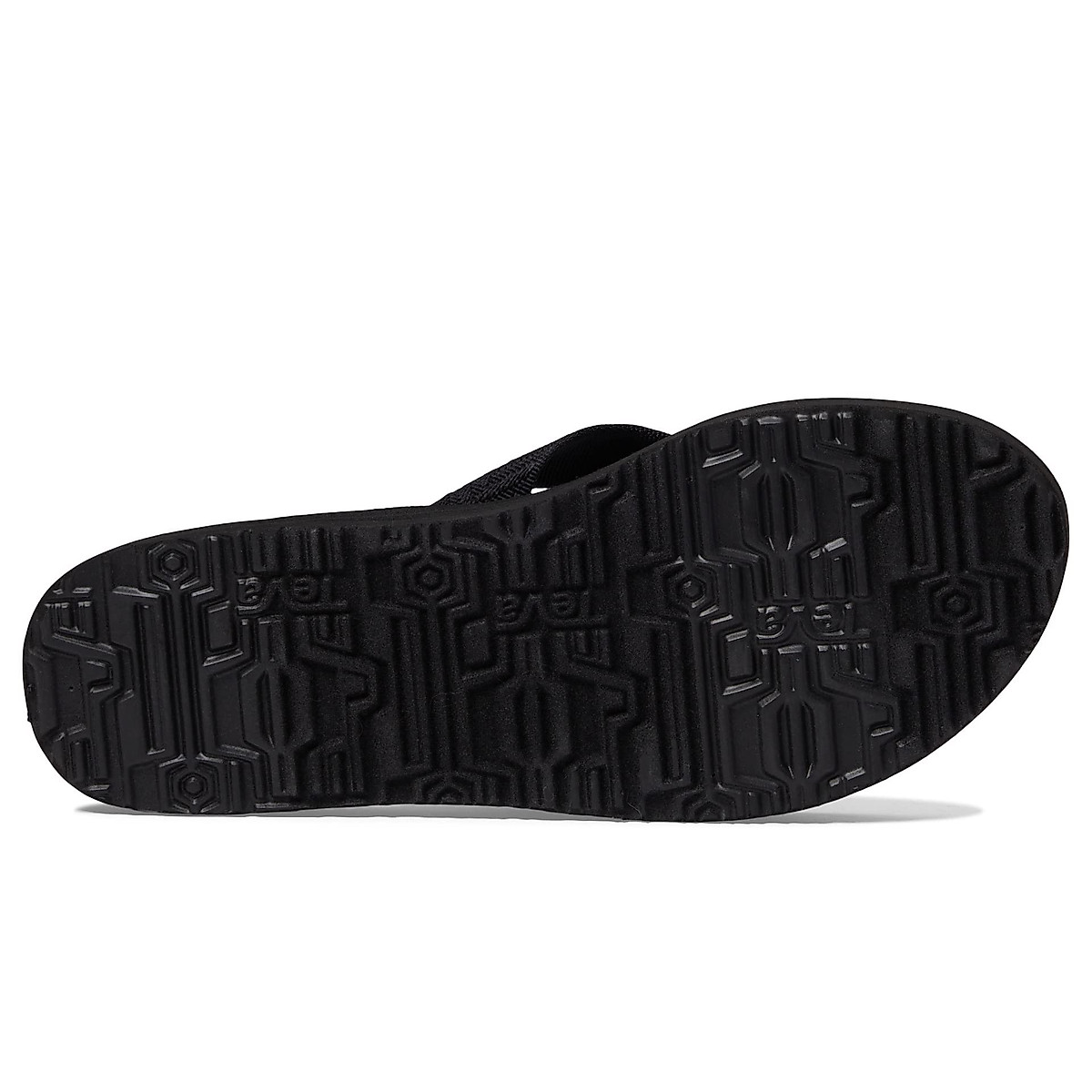 Teva womens Mush Ii-w flip flop sandals, Fronds Black, 9 US