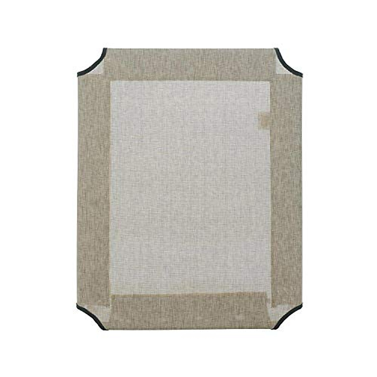 Veehoo Cooling Elevated Dog Bed Replacement Cover, Washable & Breathable Pet Cot Bed Mat, Large, Beige Coffee