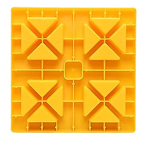 Homeon Wheels RV Leveling Blocks, Heavy Duty 6 Packs Camper Leveling Blocks with 4 Blacks Leveling Pads Prevent The Leveling Blocks from Cracking Due to Uneven Stress