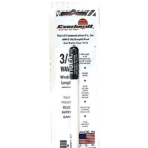 Lot of 2 Everhardt TSM2-W 3/4 Wave 2 ft Fiberglass â€œSuper Flexâ€ CB Radio Antenna - White