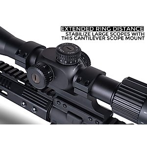 Monstrum G3 4-16x50 First Focal Plane FFP Rifle Scope with Illuminated MOA Reticle | ME308 Extended Series Offset Scope Mount | Bundle