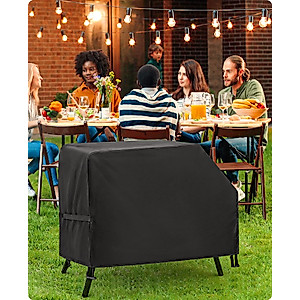 Homenote Griddle Cover for Blackstone 22 inch 17 inch with Hood and Stand, Grill Cover Waterproof Windproof Weather Resistant for Outdoor, BBQ, Grilling, Camping