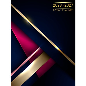 2023-2027 Planner Five Year | Professional & Elegant Cover.: Lovely Gift for Anyone | Monthly Calendar 5 Year Schedule and Organizer, 60 Months with holiday.