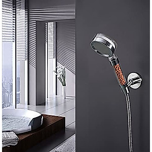 simpletome Shower Head Holder Adhesive Adjustable Bracket Wall Mount SUS304 Stainless Steel