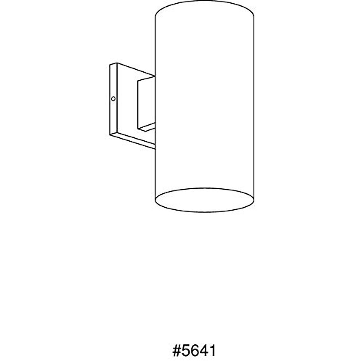 Progress Lighting Cylinder Collection 6" Modern Outdoor LED Wall Lantern Light Antique Bronze