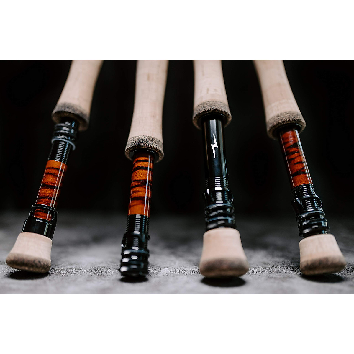 Moonshine Rod Co. Fly Fishing Rod with Carrying Case and Extra Rod Tip Section Fast Action, The Vesper, 3wt 10'6" ESN