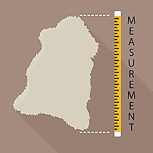 World of Leather White, Fluffy, Soft and Silky Genuine Icelandic Sheepskin Wool Rug wsi (M 44")