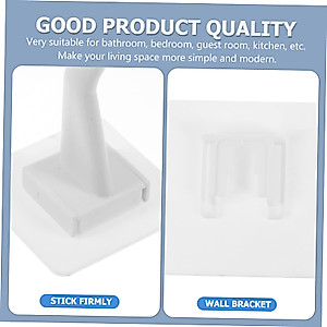 2pcs Nail Towel Rack Towel Hanging Rack Kitchen Towel Shelf Adhesive Towel Rack Plastic Towel Shelf Nail- Towel Holder Household Towel Rack Bathroom Supplies