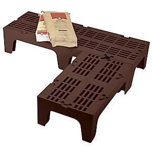 Cambro DRS480131 Dunnage Rack with Slotted Top 48" Dark Brown Case of 1