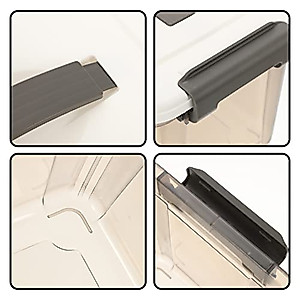 OUNONA Toy Bin Organizer Plastic Storage Box Toys Sorting Organizers Sundries Bin Tote Organizing Container with Lid Clear Stackable Latching Box Laundry Bucket