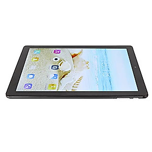 Dual SIM Tablet, Octa Core Black 128GB Expandable 5G WiFi HiFi Speaker HD 10.1 Inch Tablet for Work for Travel (US Plug)
