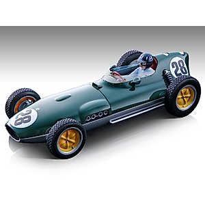 TECNOMODEL Lotus 16#28 Graham Hill Formula One F1 British GP (1959) with Driver Figure Mythos Series Limited Edition to 70 Pieces Worldwide 1/18 Model Car TMD18-123C