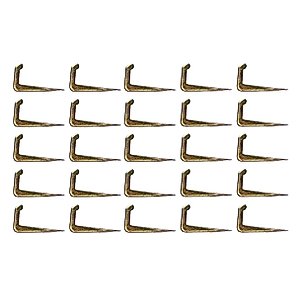 Shade Doctor of Maine Small Brass Plated Tenter Hooks - 25 Pack