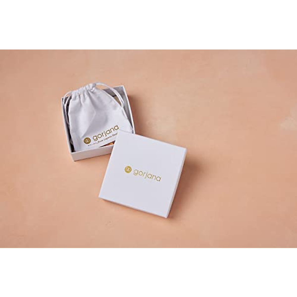 gorjana Women's Parker Heart Necklace, 18K Gold Plated, Cable Chain, Interlocking Double Open Hearts, Infinity Charm